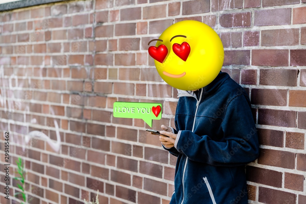 Smiley Head Brick Wall