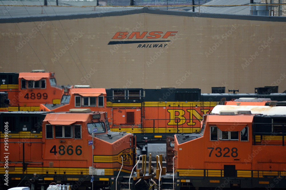 TOPEKA, KS, USA - June 1, 2017: The Burlington Northern Santa Fe ...
