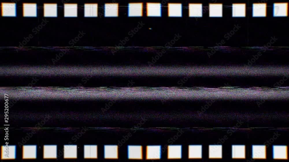 Vidéo Stock Vintage VHS film strip seamless loop. Old reel overlay with ...