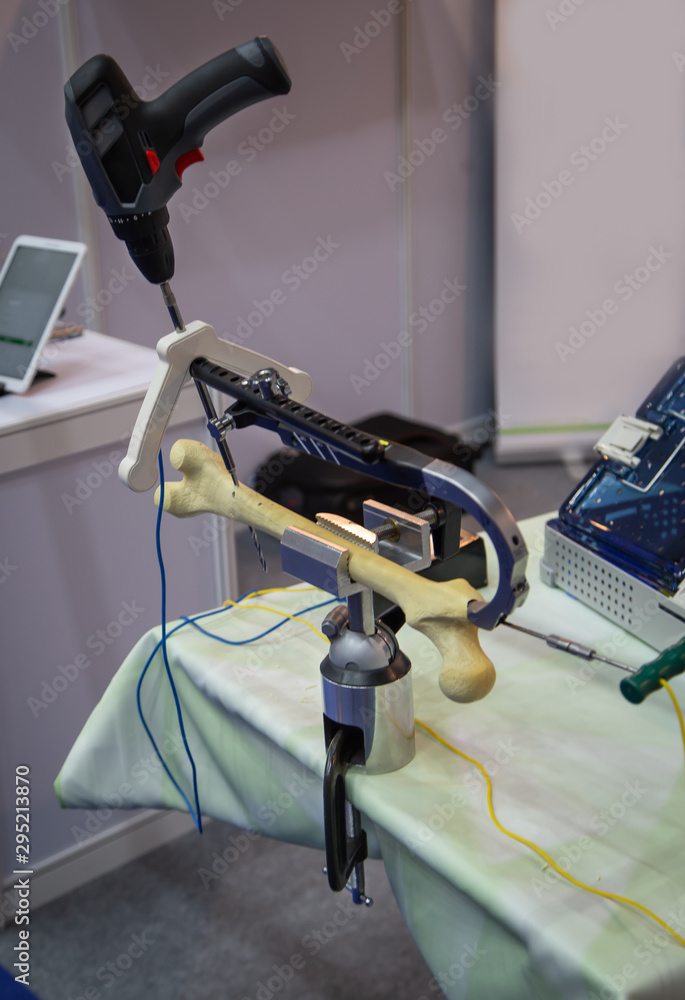 Orthopaedic trauma devices. Bone fracture repair medical tool Stock ...