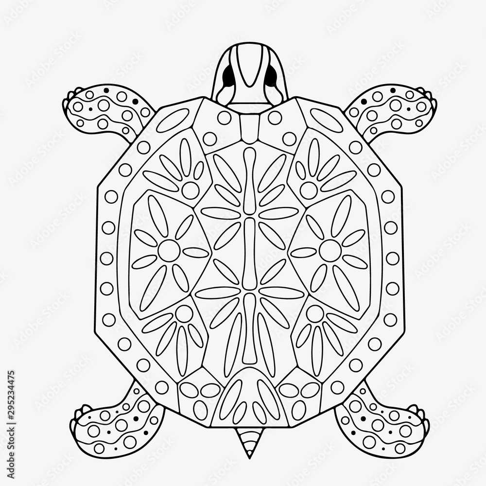 Coloring Page of a Turtle: Unleash Your Creativity with These Adorable ...