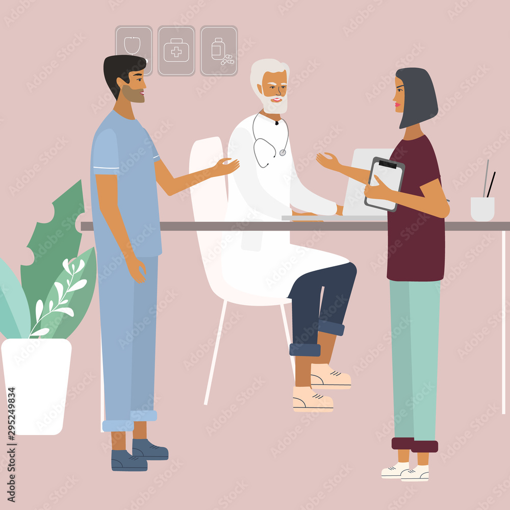 Nursing Teamwork Cartoon