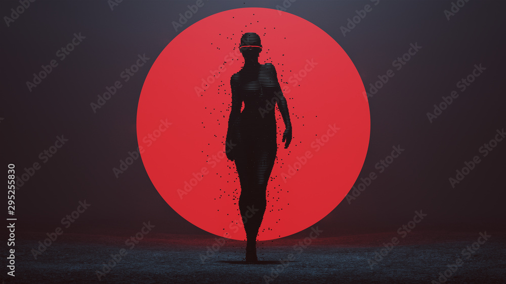 Advanced Shape Shifting Alien Being Cyclops Formed From Small Spheres ...