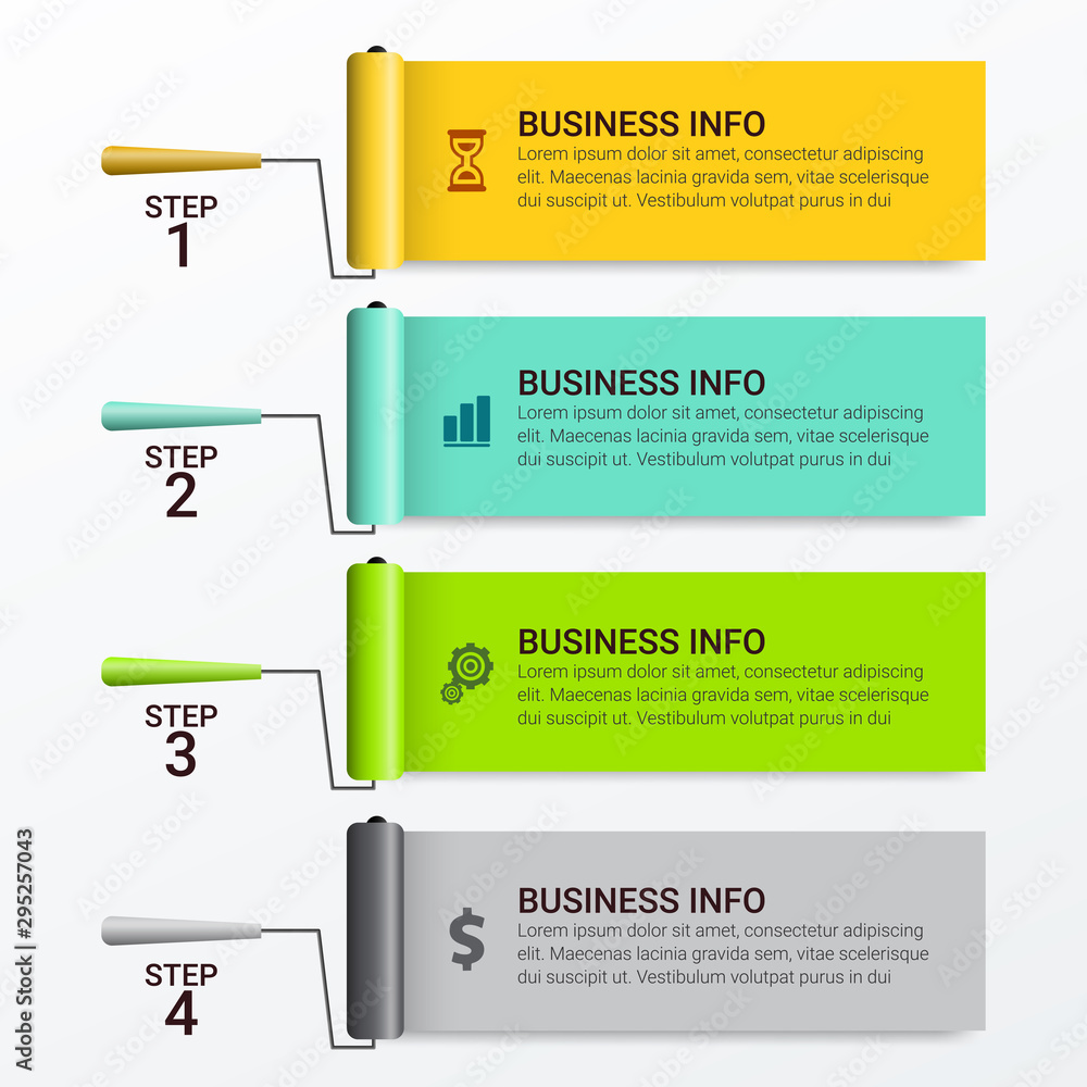 Simple Modern Infographics Template Stock Vector | Adobe Stock