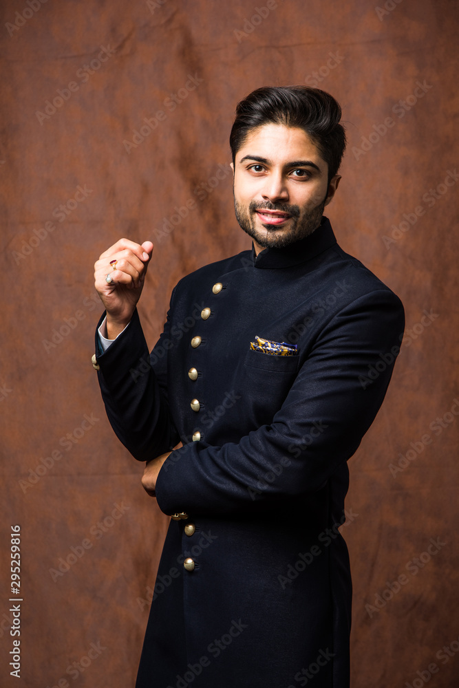 Indian groom wears ethnic or traditional cloths, Male fashion model ...