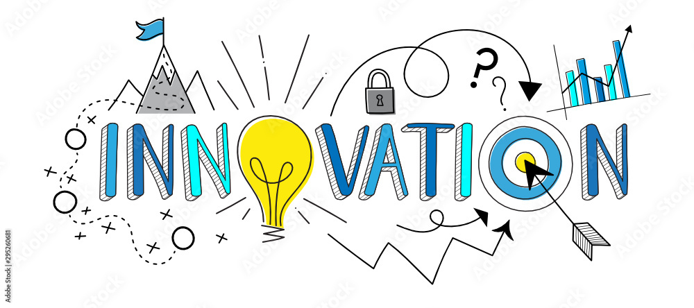 INNOVATION vector sketch concept Stock Vector | Adobe Stock