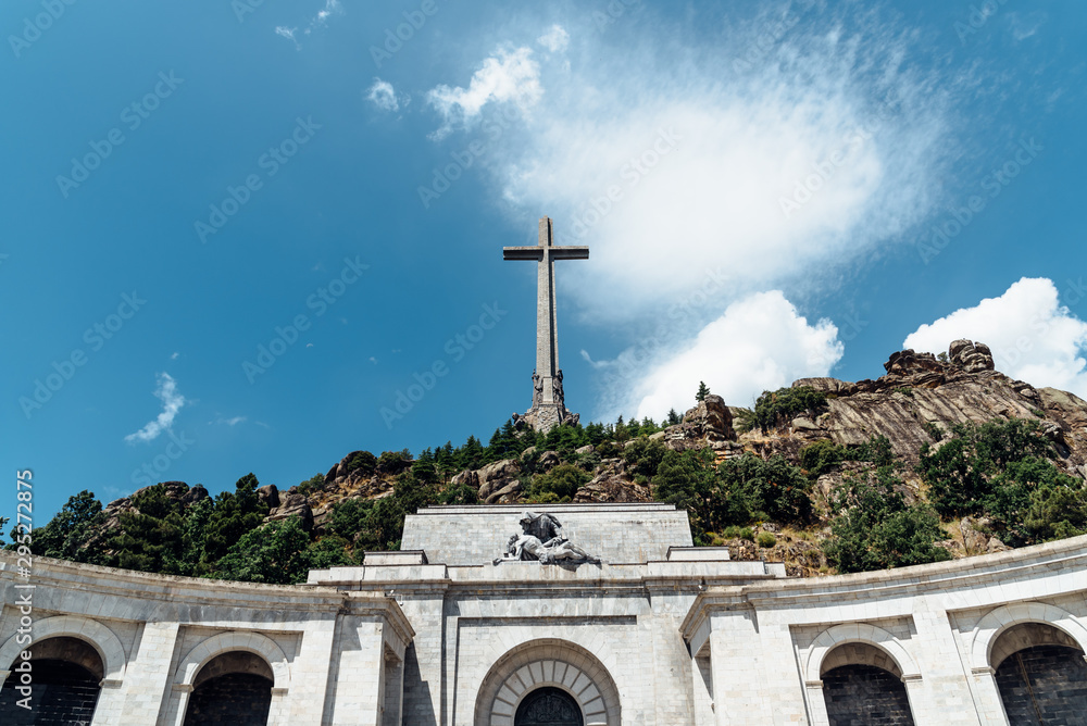 Outdoor view of The Valle de los Caidos or Valley of the Fallen ...