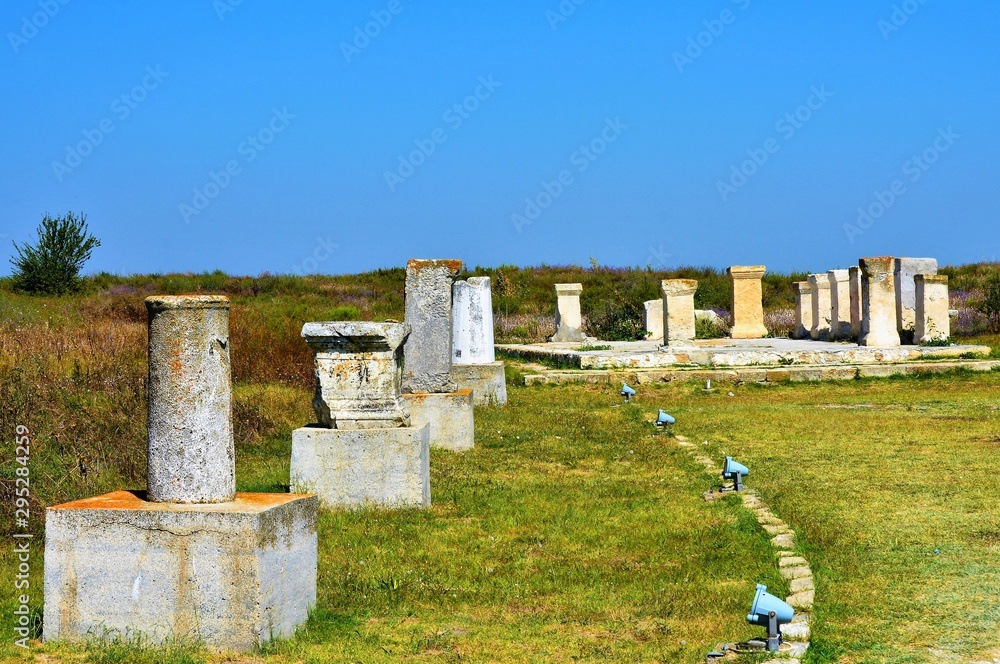 Ruins of Histria Fortress, Constanta County - Romania 29.Aug.2018. The ...