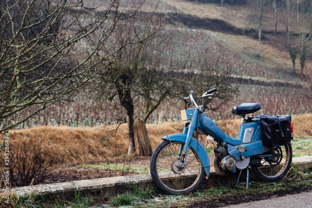 vieux cyclomoteur. Ancienne mobylette Stock Photo | Adobe Stock
