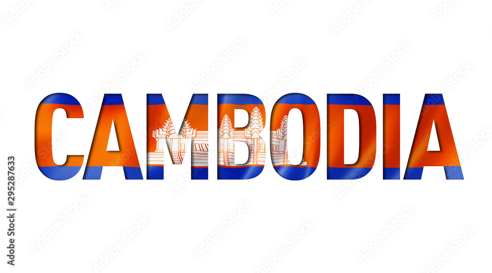 cambodian flag text font Stock Illustration | Adobe Stock