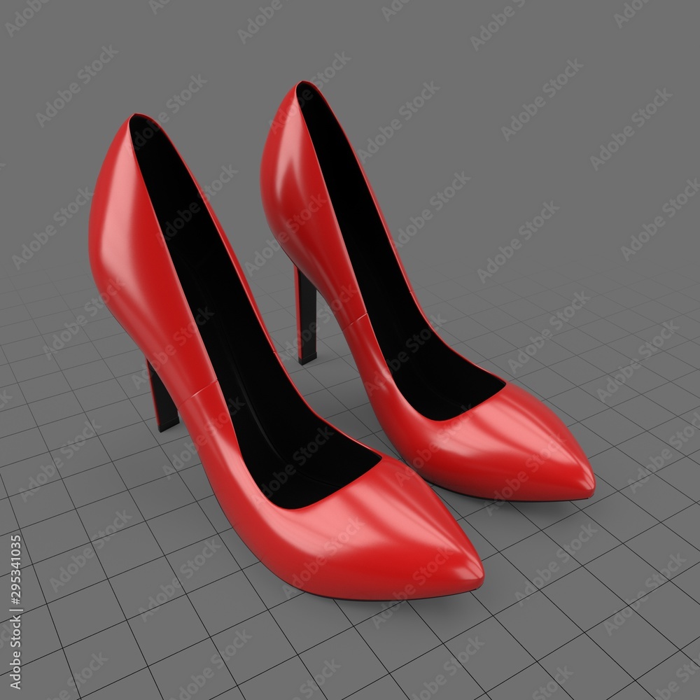 High heels 1 Stock 3D asset | Adobe Stock