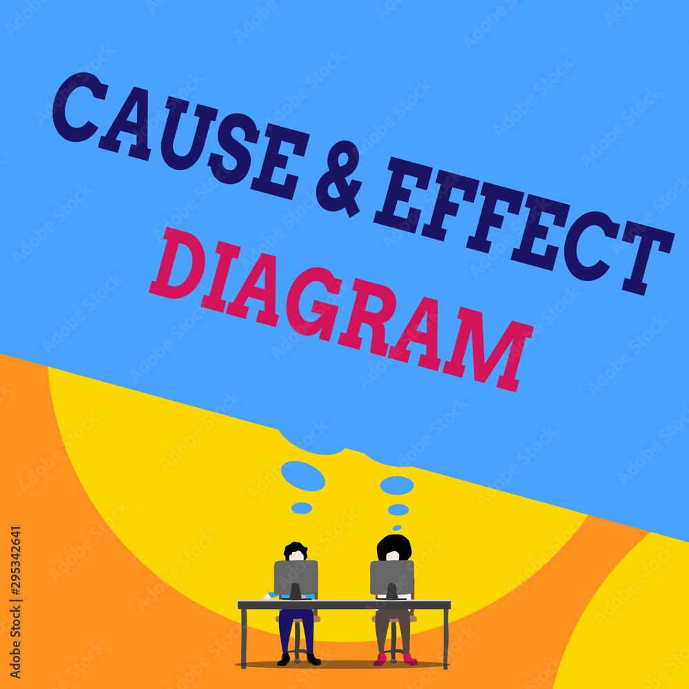 Text sign showing Cause And Effect Diagram. Business photo text ...