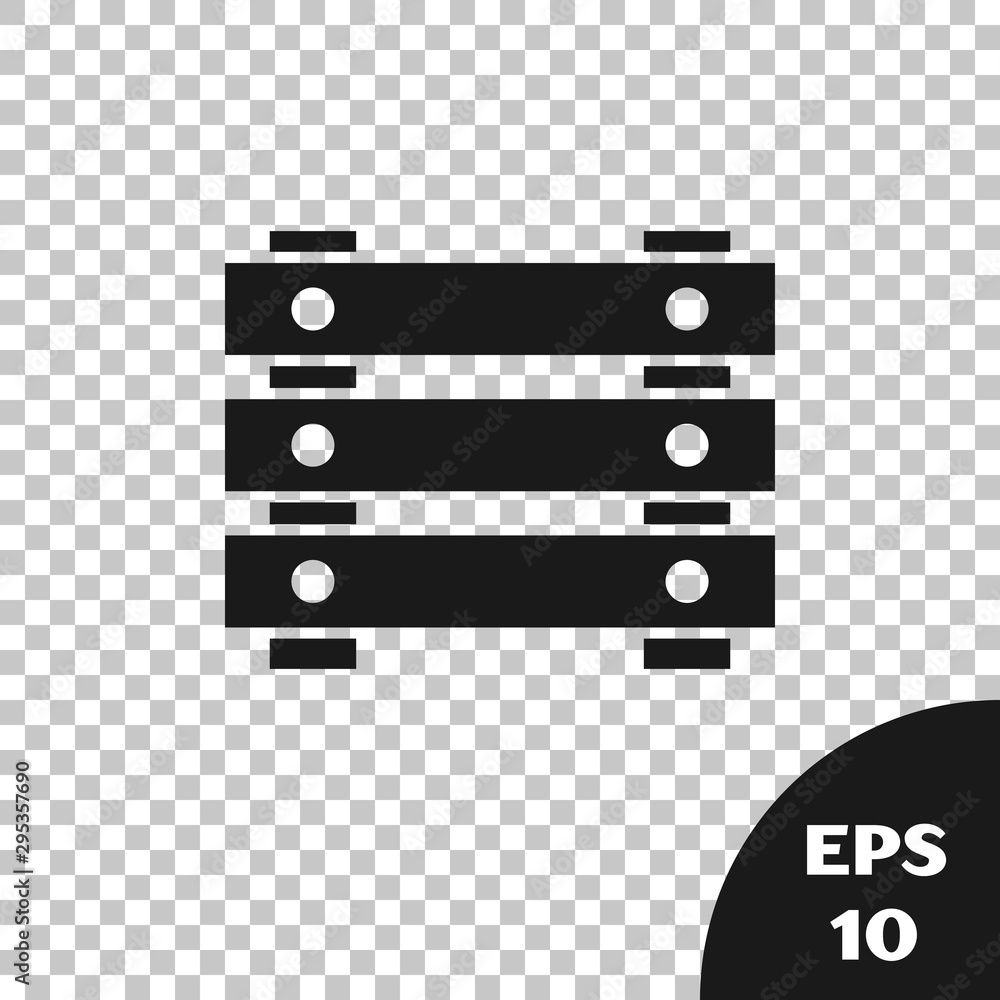 Black Military ammunition box with some ammo bullets icon isolated on ...