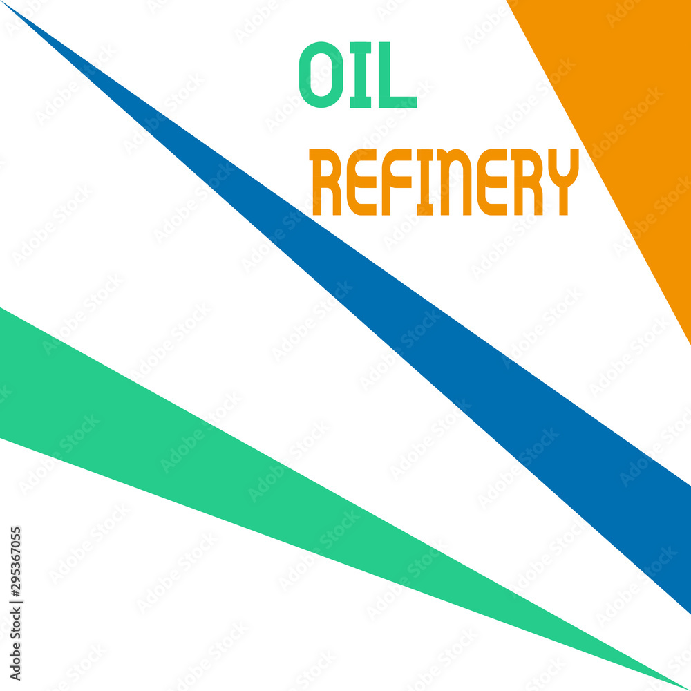 Word writing text Oil Refinery. Business photo showcasing industrial ...