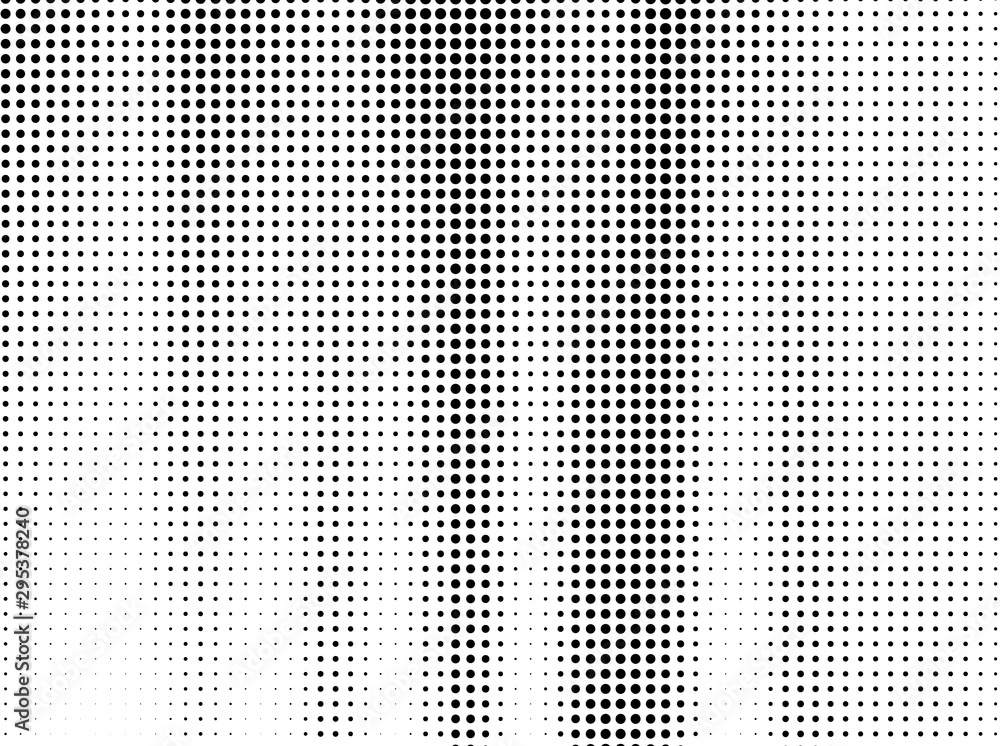 Digital dotted gradient. Vector template. Perforated Paper texture ...
