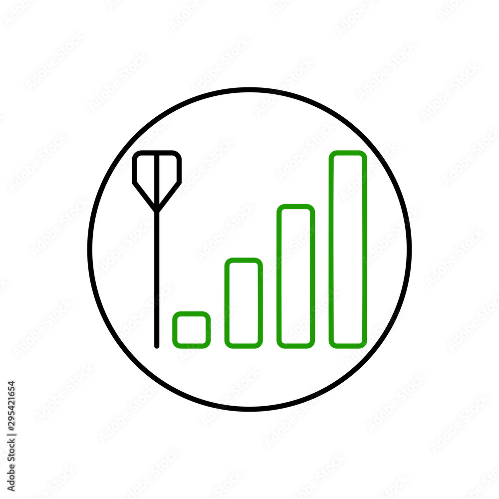 Mobile phone signal strength icon. Full signal. Stock Vector | Adobe Stock