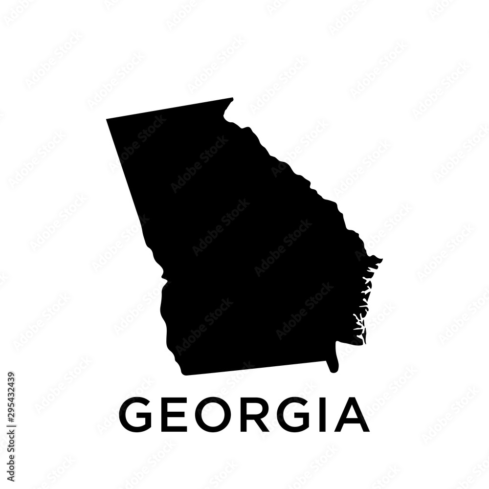 Georgia map vector design template Stock Vector | Adobe Stock