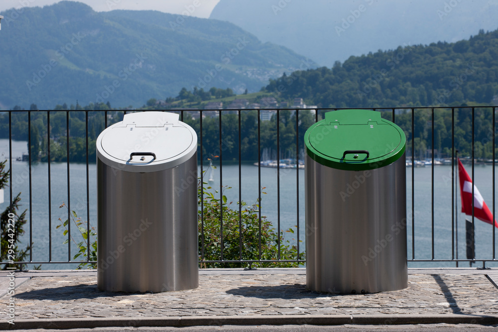 trash system with underground disposal. Trash and waste separation ...