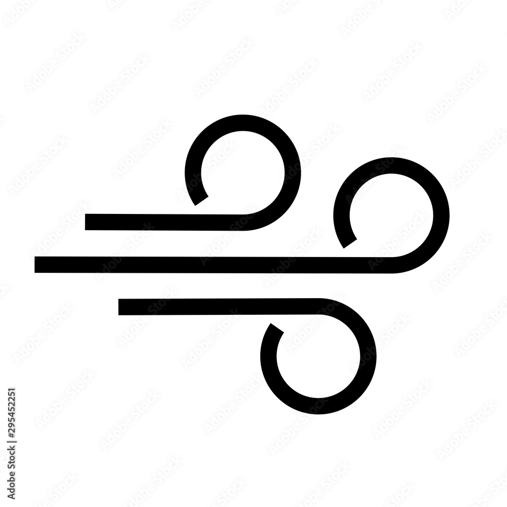 Wind blow vector icon Stock Vector | Adobe Stock