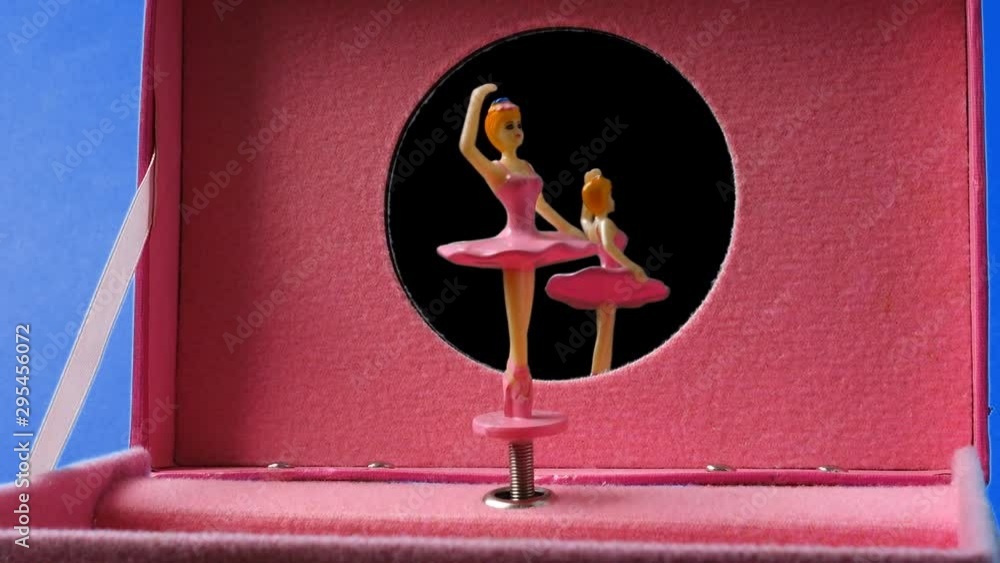 The music casket with the dancing ballerina. Alpha channel included ...