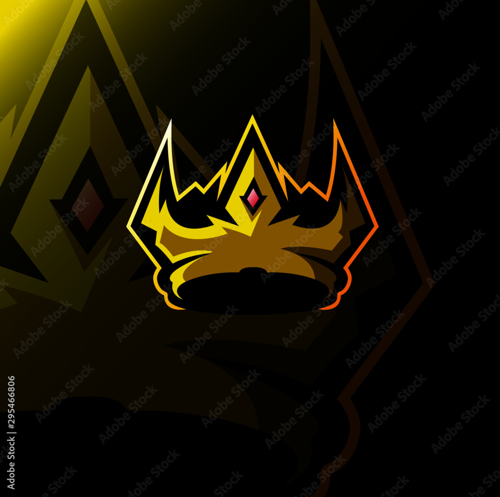 crown esport logo Stock Vector | Adobe Stock