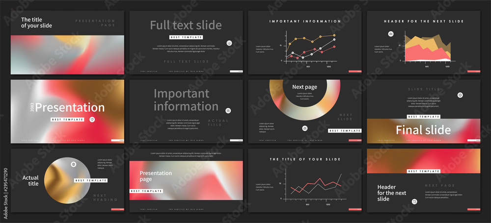 Presentation template design Stock Vector | Adobe Stock