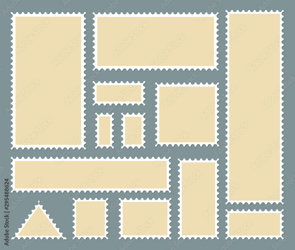 Square Postage Stamp Template