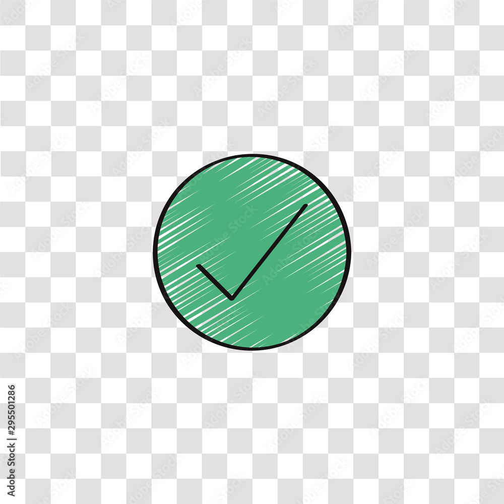tick icon sign and symbol. tick color icon for website design and ...