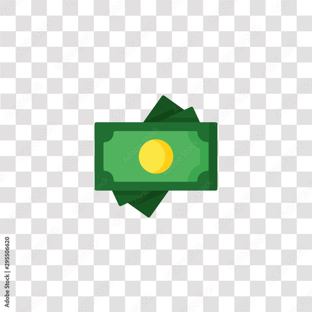 money icon sign and symbol. money color icon for website design and ...