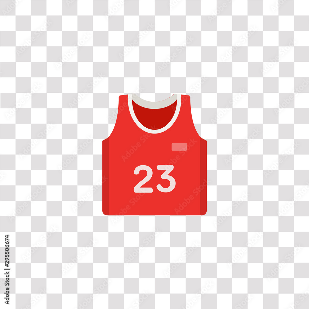 basketball jersey icon sign and symbol. basketball jersey color icon ...
