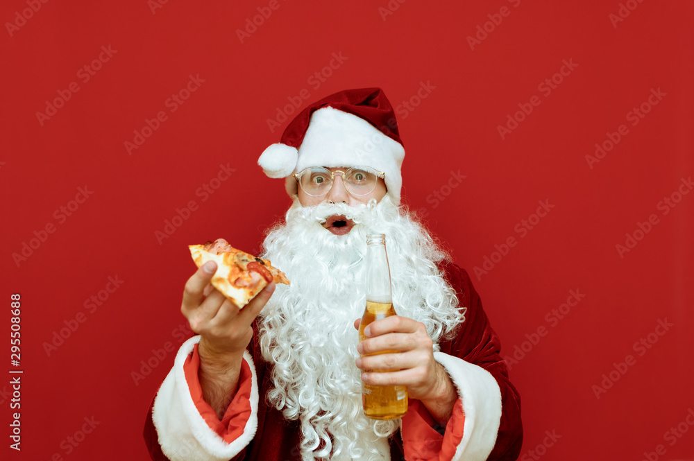 Santa Drinking Alcohol