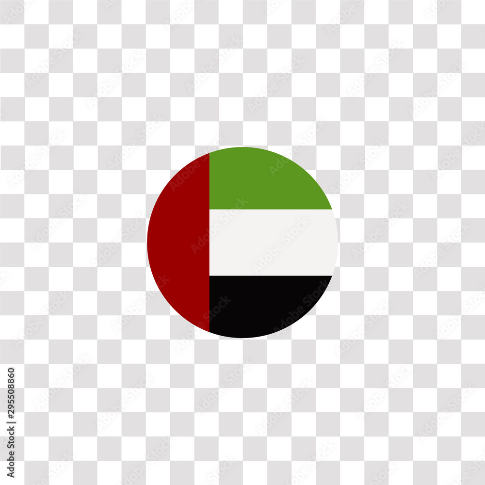united arab emirates icon sign and symbol. united arab emirates color ...