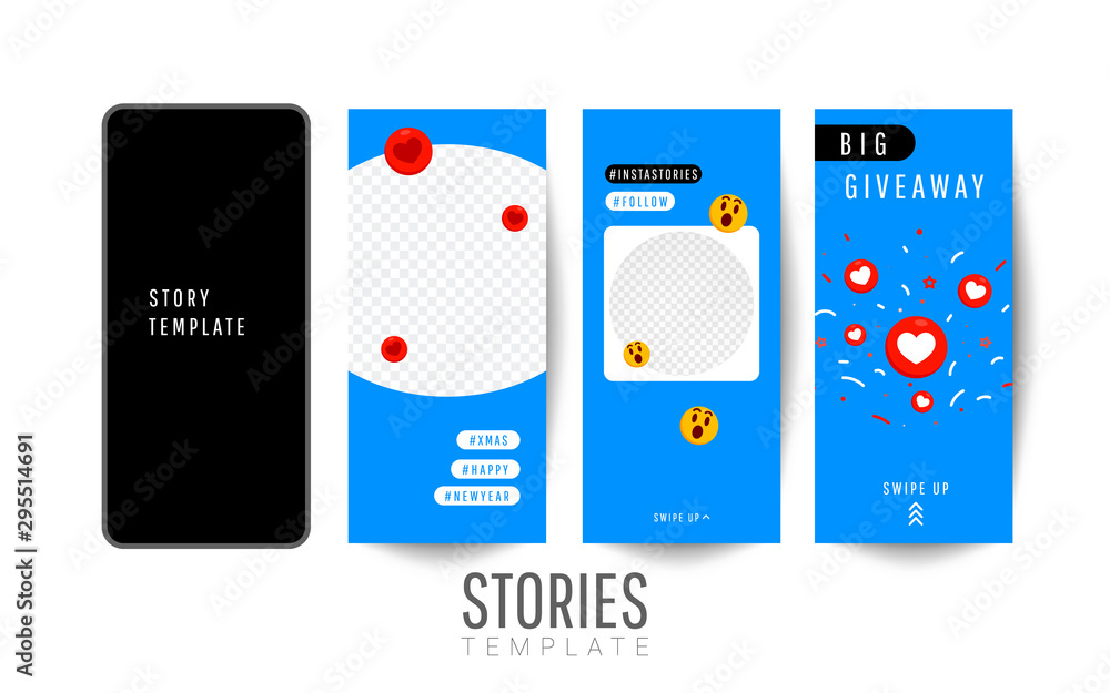 Story template poster for social media. Stock Vector | Adobe Stock