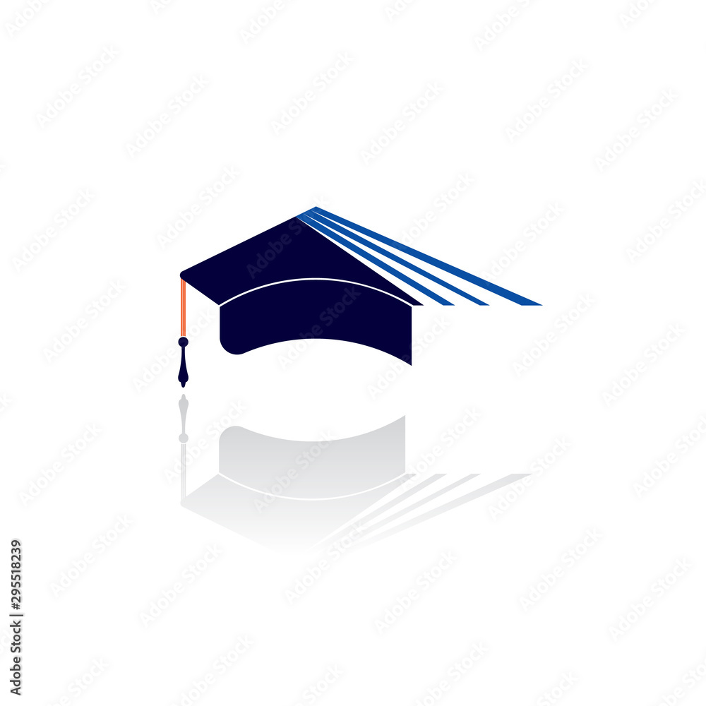 Graduation cap vector logo design. Education logo template ...