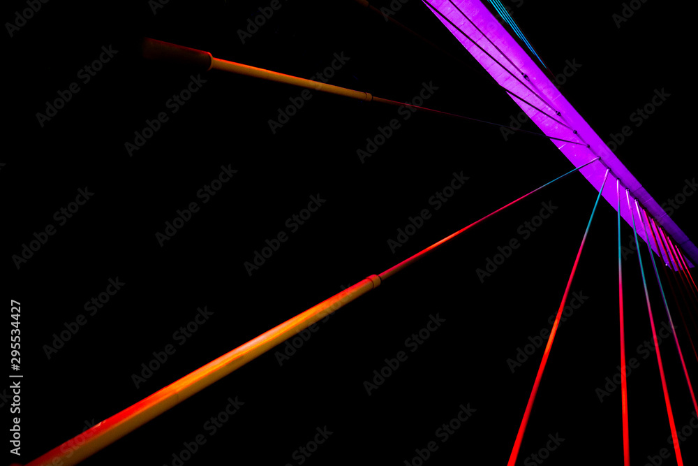 Neon Lights Line Art Isolated Lines Stock Photo | Adobe Stock