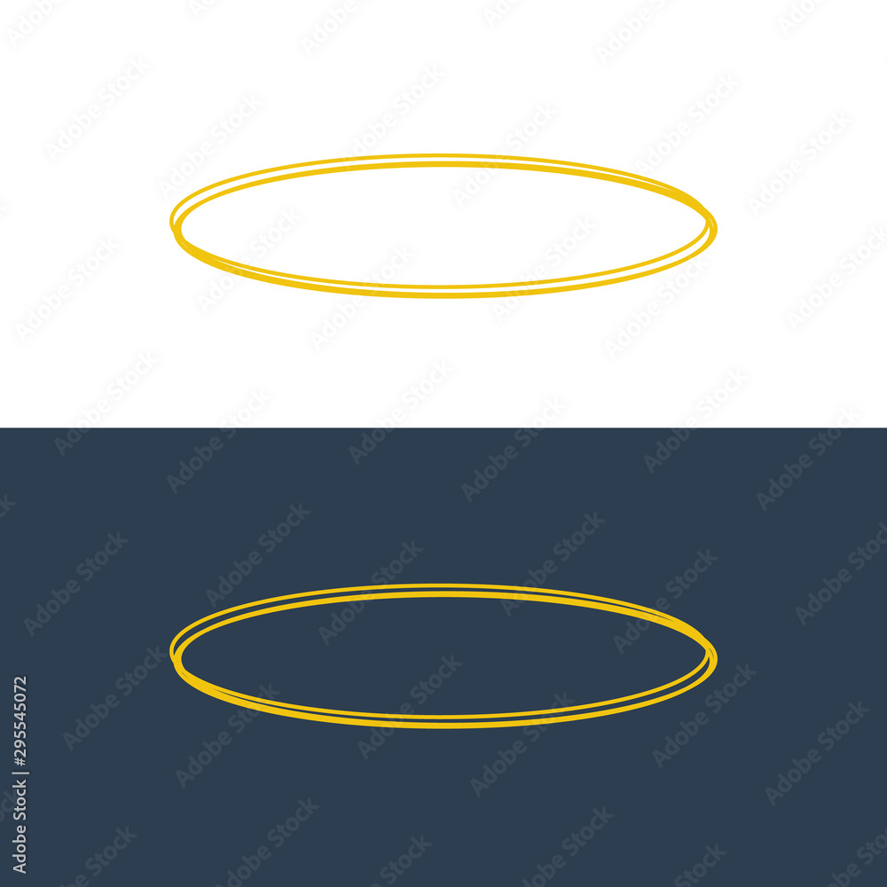Angel halo ring icon. Holy ring angel halo circle vector Stock Vector ...