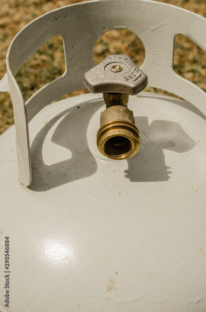 Vertical frame of an angled overhead close-up of the top of a white ...
