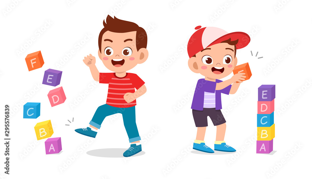 Example Kid Boy Good And Bad Behavior Stock Vector Adobe Stock Example Kid Boy Good And Bad Behavior Stock Vector Adobe Stock