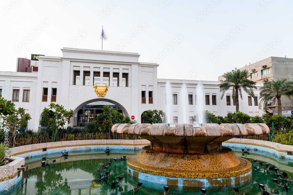 Bab Al Bahrain, the main square of Bahrain, Manama Souq. Stock Photo ...