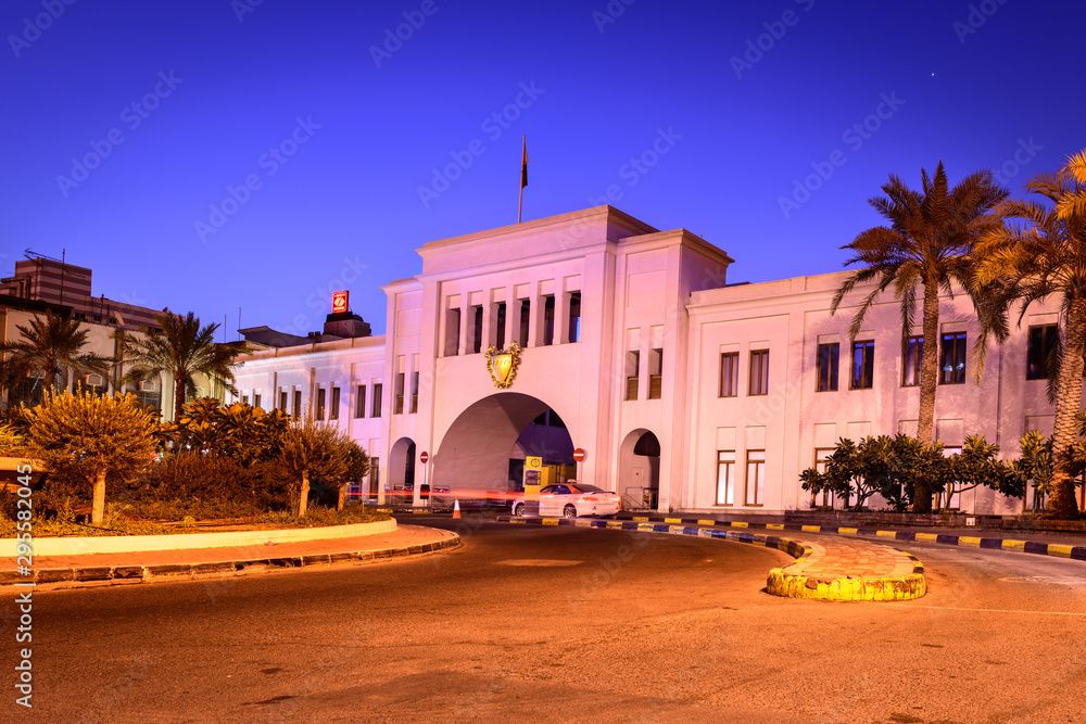 Bab Al Bahrain, the main square of Bahrain, Manama Souq. Stock Photo ...