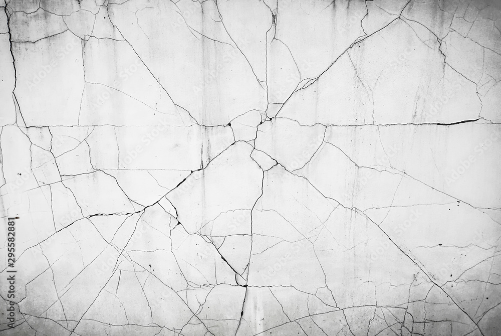Cracked concrete wall background, Cracked white wall texture background ...