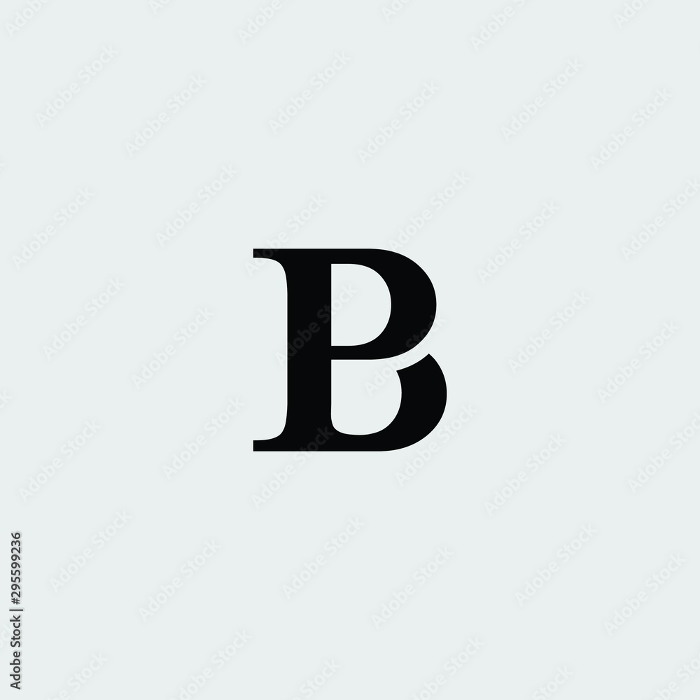 PB initials letters logo icon vector free Stock Vector | Adobe Stock