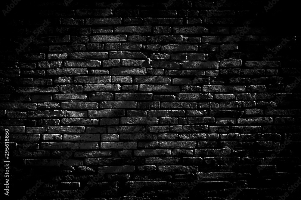 Poster Black brick walls background and texture – Wall Art | UkPosters