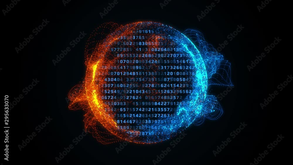 HUD Futuristic Spin Circle Element 4K Animation With Plasma Sphere ...