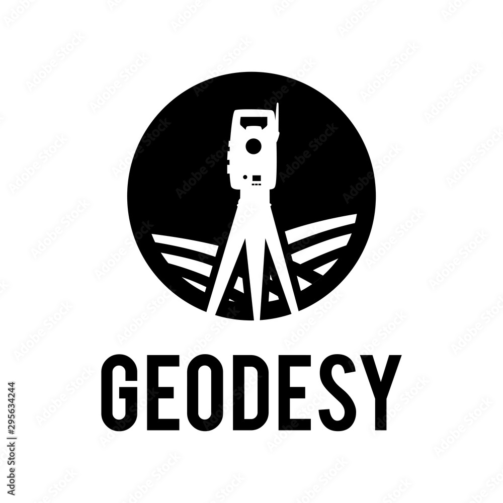 Vector logo of geodesy, design and topography Stock Vector | Adobe Stock
