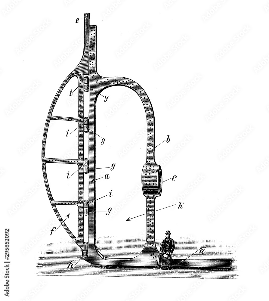 Naval architecture of 19th century: stern and rudder design of a ship ...