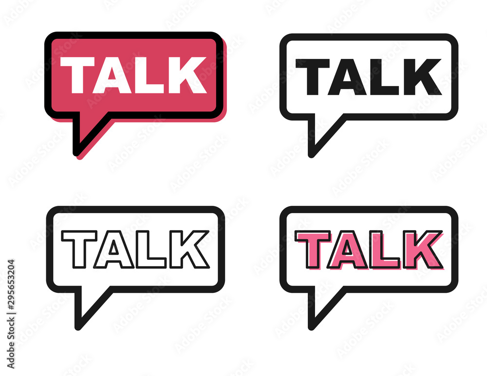 Talk icon chat, messenger vector for your website. Modern symbol for ...