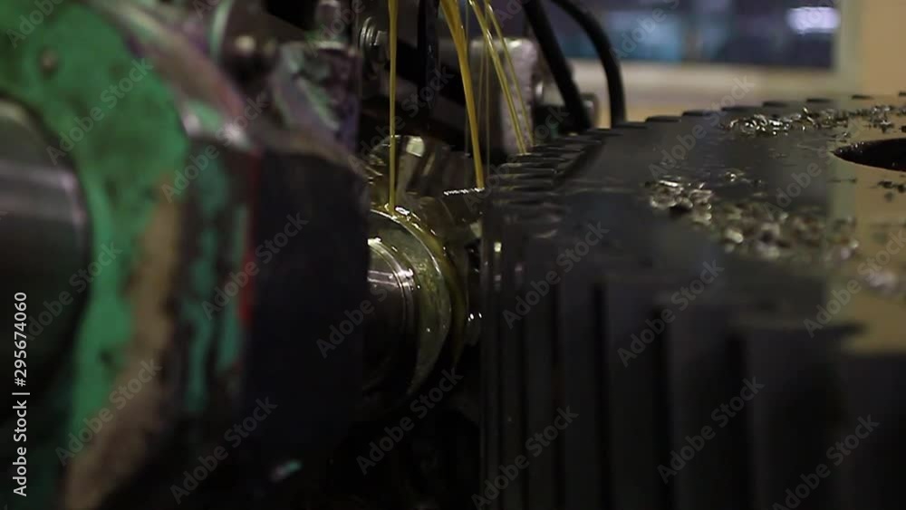 On a hobbing machine, cutting involute teeth with a worm cutter, on a ...