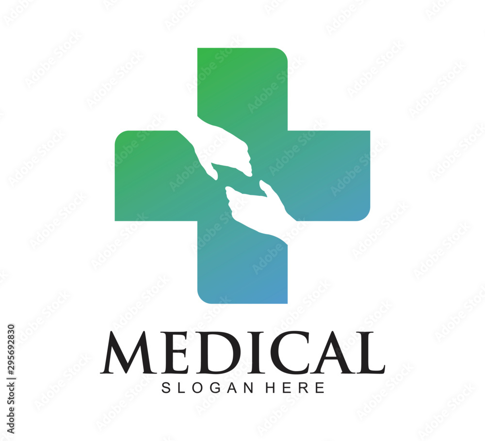 Medical pharmacy logo design template. vector logo. Medical icons Stock ...
