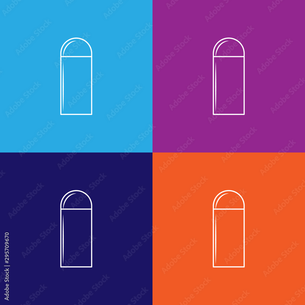 gun bullet line icon. Elements of military illustration icons. Signs ...